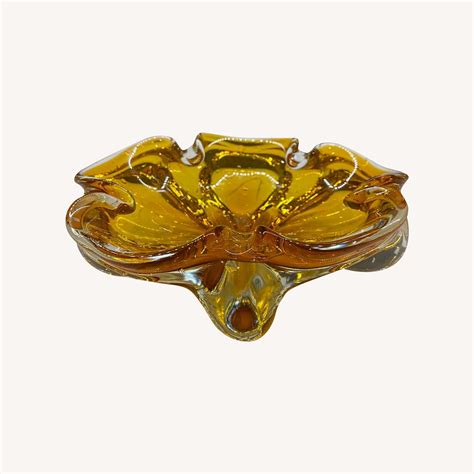 Antique Vintage Bohemian Glass Vase Aptdeco