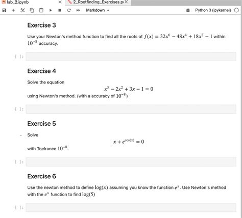 Solved Use Your Newtons Method Function To Find All The