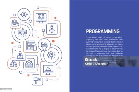 프로그래밍 개념 아이콘을 가진 프로그래밍의 벡터 일러스트레이션 인포그래픽에 대한 스톡 벡터 아트 및 기타 이미지 인포그래픽 테크놀로지 연결 Istock