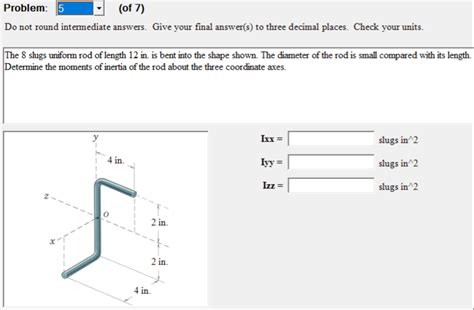 problem 5 of 7 ﻿do not round intermediate