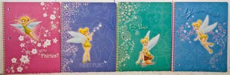 Disney Tinkerbell School Notebooks Set Of 4 Ebay Disney Tinkerbell School Notebooks Set Of 4 Ebay