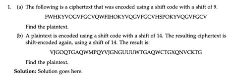 Solved A ﻿the Following Is A Ciphertext That Was Encoded