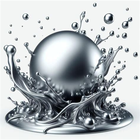 Premium Photo Mercury Splash