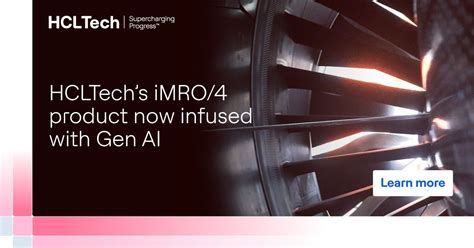 Hcltech Sap Practice On Linkedin Hcltech Infuses Genai Into Mro