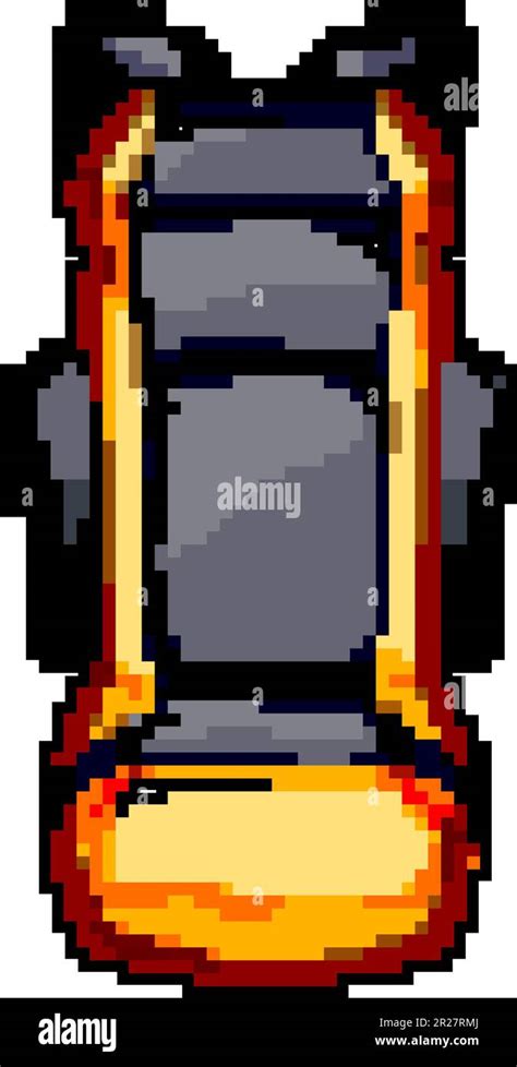 Lifestyle Hiking Backpack Game Pixel Art Vector Illustration Stock