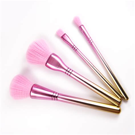 Multicolored Makeup Brush Brush Set 4pcs