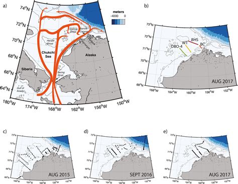 A Area Map Showing Generalized Circulation Of Pacific Origin Water In