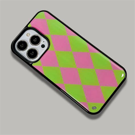 Argyle Pattren 아가일 패턴 에폭시 범퍼 케이스 감도 깊은 취향 셀렉트샵 29cm