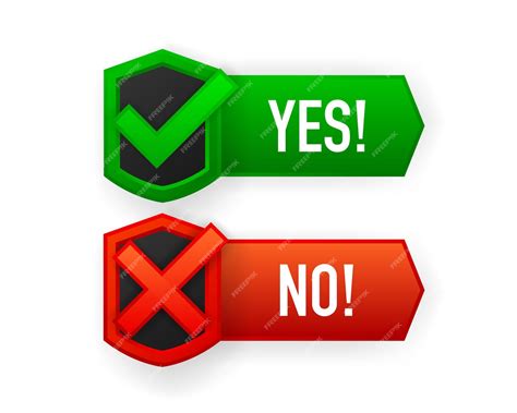 Premium Vector Check Mark And Wrong Sign Approval And Reject Icon Sign Of Voting Sign Of