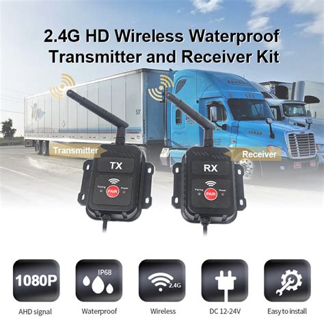 Wireless Transmission Receiver Tx Rx Box Apply For Wired Car Monitor