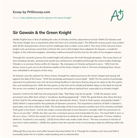 Sir Gawain And The Green Knight