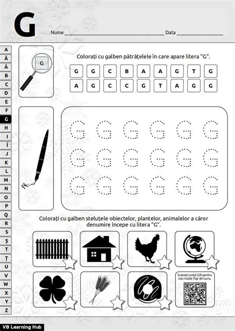 Clasa Pregătitoare Litera ”g” De Tipar Vb Learning Hub