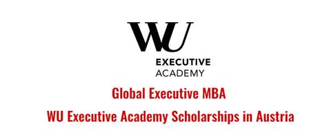 Wu Executive Academy Scholarships In Austria 2021