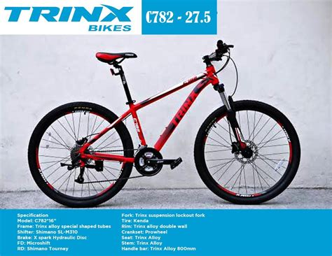 Trinx Mountain Bike C782 Model Brand New Sports Equipment Bicycles