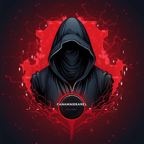 Premium Photo Logo With A Hooded Hacker
