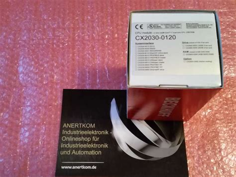 Beckhoff Cx2030 0120 Cpu Ethernet Usb Dvi 8gb Industrial Pc Andre