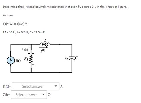 Solved Determine The I1t And Equivalent Resistance That