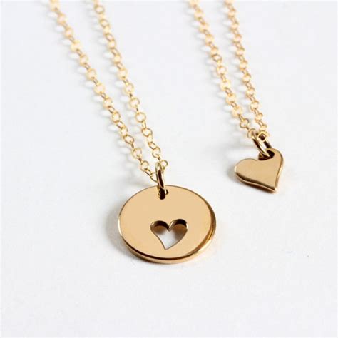 Mother Daughter Necklace Etsy