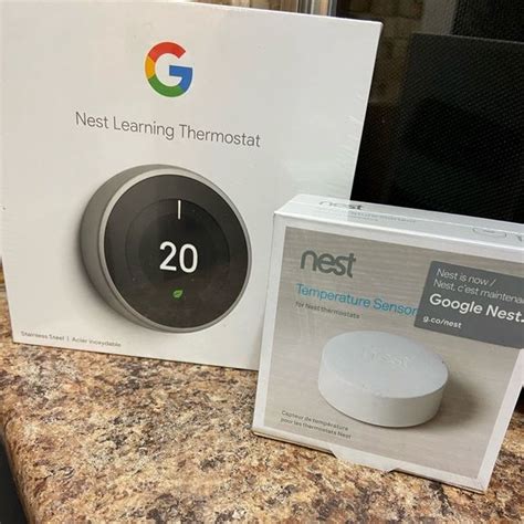 Brand New Google Nest Thermostat Google Nest Temperature Sensor Google Nest Thermostat