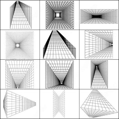 Perspective Grid Photoshop Brushes Abstract Shapes And Lines