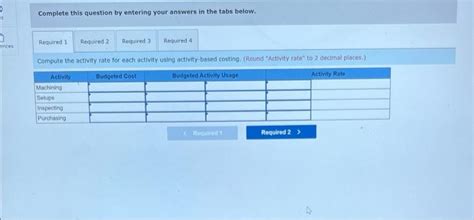 Solved Ces Exercise 17 17 Algo Using Activity Based