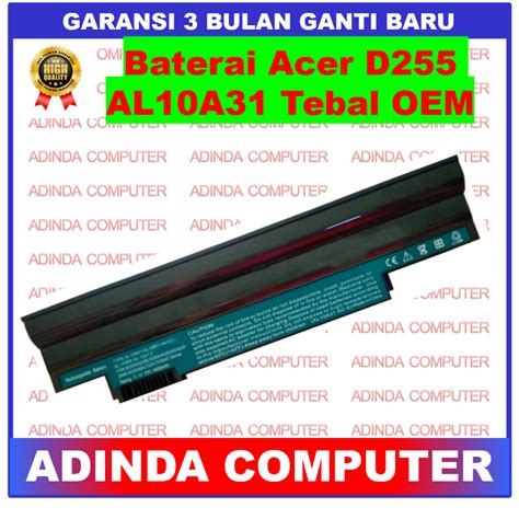 Jual Baterai Acer D255 E100 Gateway Lt23 Happy 2 Nav70 Pav70 Ze6 Ze7
