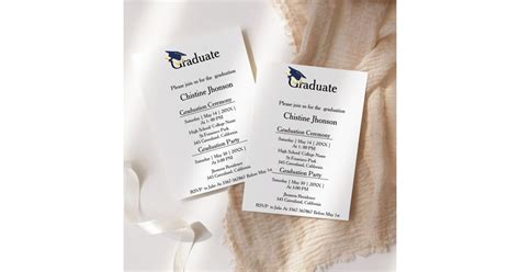 Simple Script Graduation Ceremony Class Of 2023 Announcement Zazzle