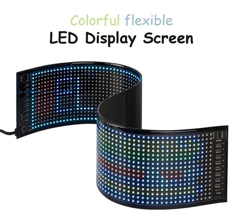 Flexible Display Screen 5v Usb Programmable Led Pixel Matrix Soft