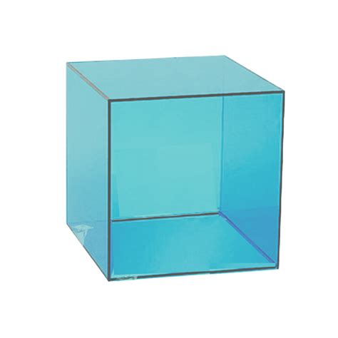 Custom Color Lucite Cube Side Table Clear Home Design