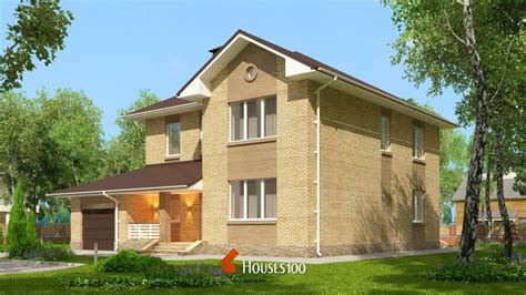 A 233 Проект комфортабельного двухэтажного дома с гаражом Проекты