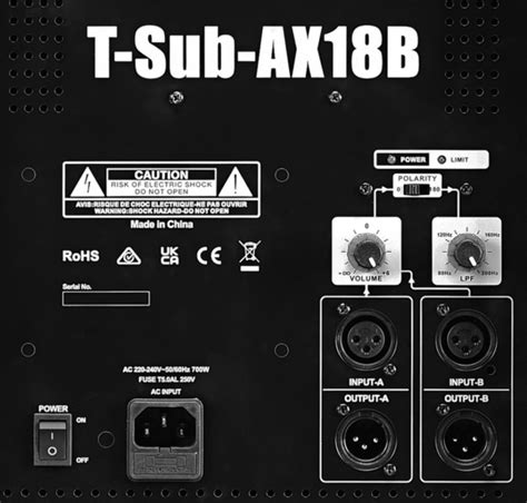 Wharfedale Pro T SUB AX B Kompakter Aktiver Subwoofer