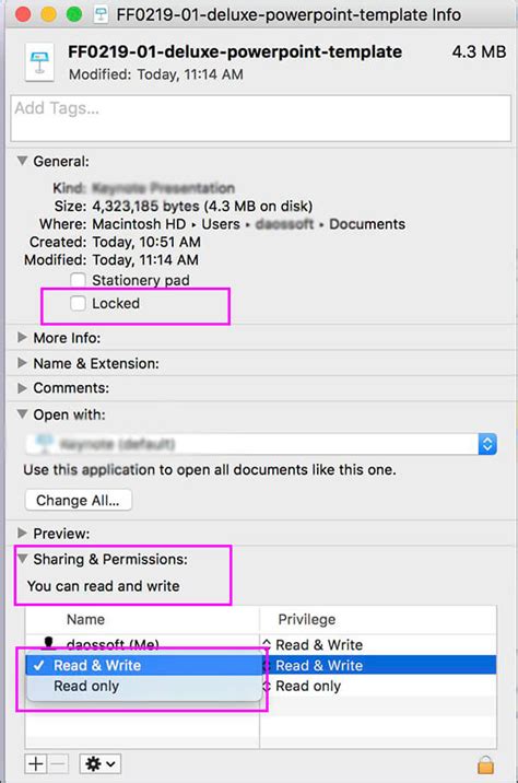 how to make a powerpoint presentation read only or edit on mac os