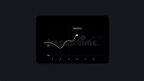 Graph Line Ui Digital Widget Statistic Growing Chart Vector