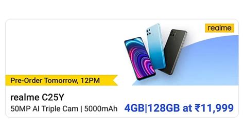 Realme C25Y Pre-Orders To Begin Tomorrow in India; Prices, Features ...