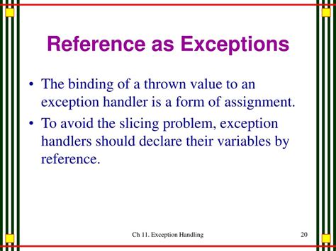 Ppt Ch 11 Exception Handling Powerpoint Presentation Free Download
