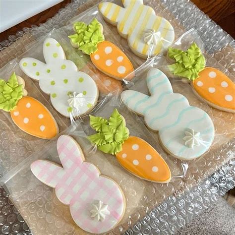 Easter Cookie Cutters 3 Pieces Carrot Egg Bunny Rabbite Shapes Cookie