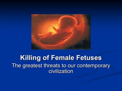 Presentation Female Foeticide