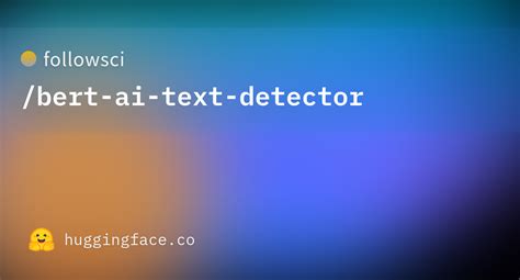 Followscibert Ai Text Detector · Hugging Face