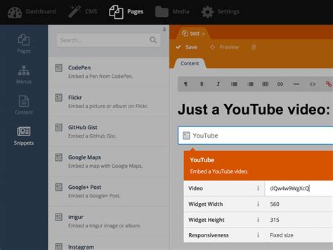 Embed Plugin October Cms