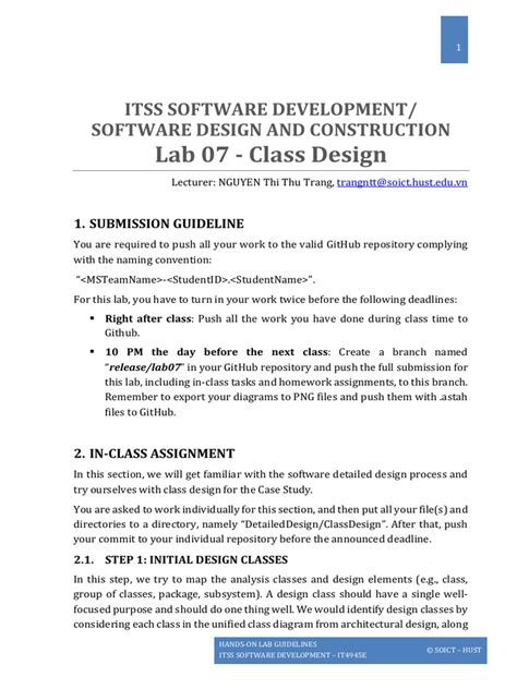 Labandassignment07 Classdesign Pdf Class Computer Programming Inheritance Object Oriented