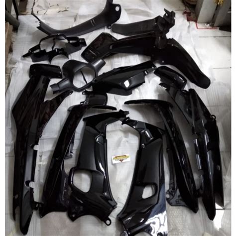 Jual Cover Full Set Body HONDA Supra Fit Lama Atau Supra X Lama Full Body Halus Dan Kasar Hitam