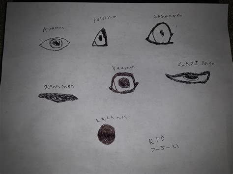 Digimon Eye Sketches By Ralfthebalf On Deviantart