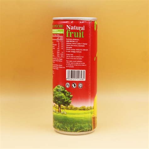 250ml Can Tinned Peach Juice Drink Factory Manufacturers And Suppliers