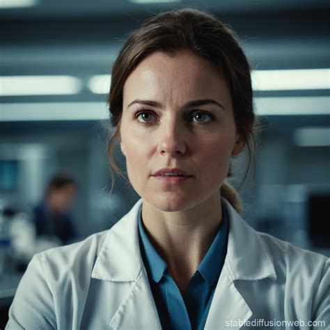 Female Molecular Biologist In Turmoil Stable Diffusion Online