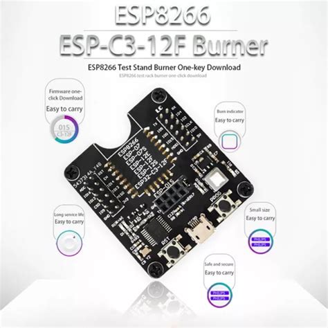 esp8266 test rack module programmer support esp 01 01s 12 esp32 c3