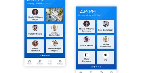 Indoor Layout Touchscreen Intercom Schneider Intercom