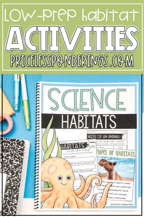 Low Prep Habitat Activities For Elementary Science Priceless