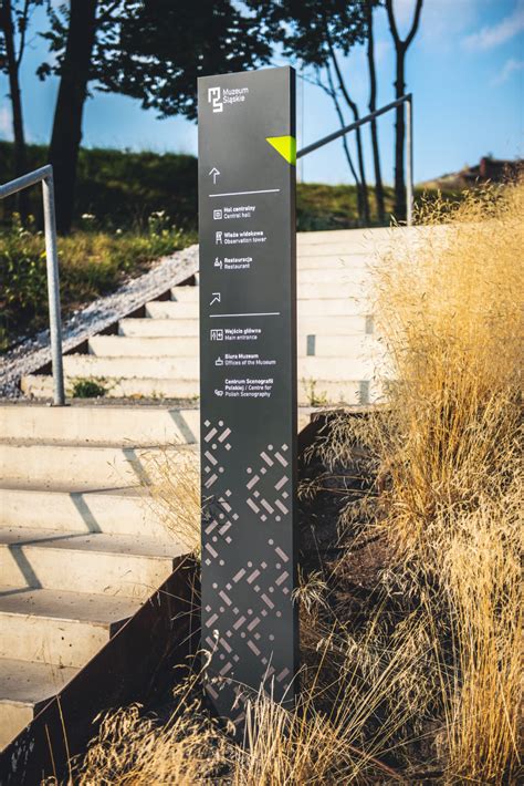 Wayfinding System In Silesian Museum On Behance Signage Design Wayfinding Signage Design