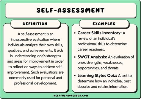 Student Self Assessment