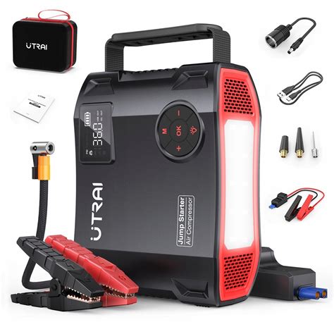 ROZRUCH DO SAMOCHODU BOOSTER JUMP STARTER KOMPRESOR LAMPA POWERBANK 5W1